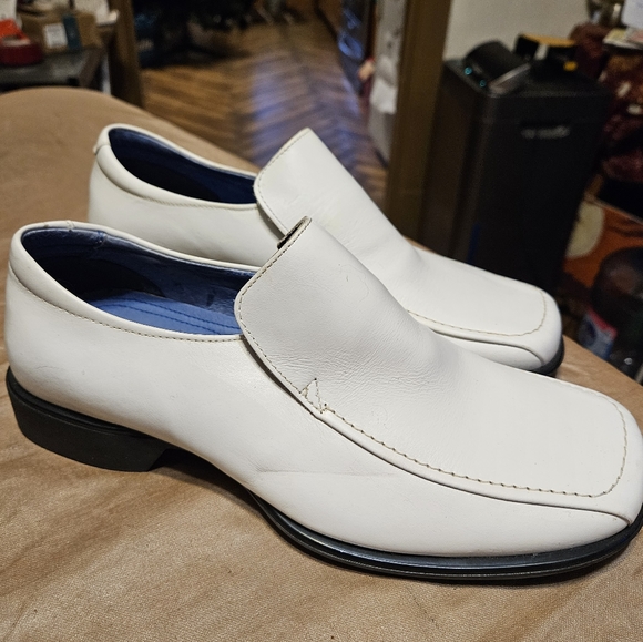 Structure | Shoes | Nwot Structure Mens White Leather Loafer Shoes Size ...